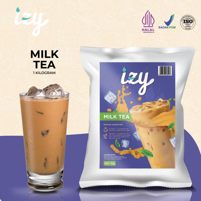 Promo Izy Powder Drink Milk Tea - Bubuk Minuman Teh Susu 1 Kg - Kab ...