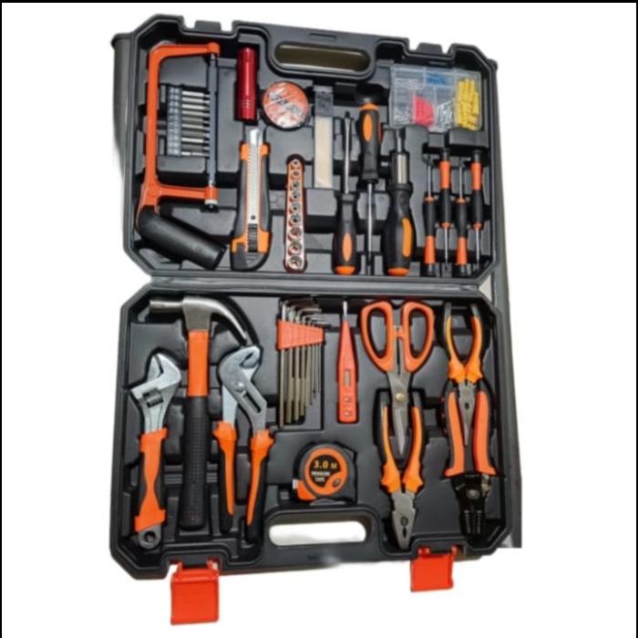 Jual YMD Tool Kit Set TooBox Hand Tools / Perkakas Mekanik Rumah 112pcs ...