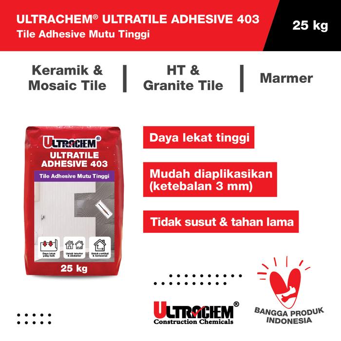 Jual ULTRACHEM ULTRATILE ADHESIVE 403 25 KG - Jakarta Pusat - Ultrachem ...