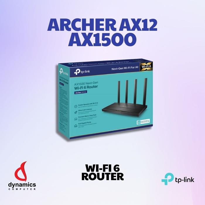 Jual Wi-Fi Router Tp-Link Archer AX12 | AX1500 Next-Gen Wi-Fi 6 Router ...