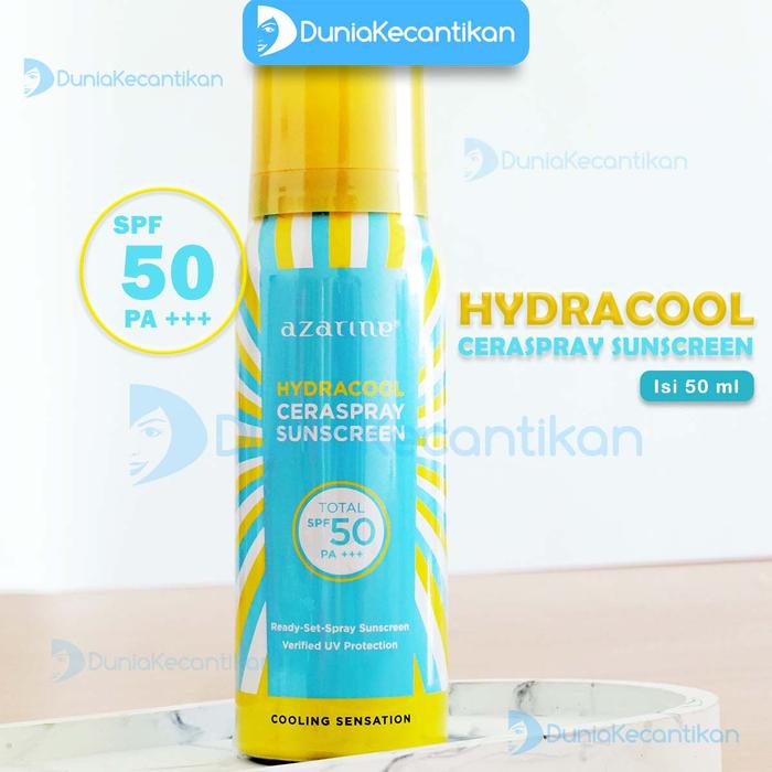 Jual Azarine Hydracool Ceraspray Sunscreen Spf 50 Pa+++ Sunscreen Spray ...