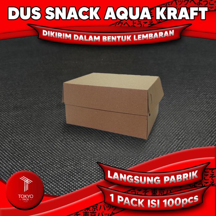 Jual Dos Box Snack Aqua Kraft 275gsm Box Roti - Jakarta Timur - Tokyo ...