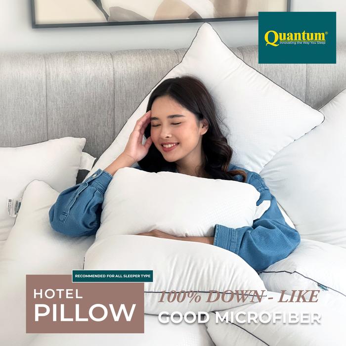 Promo Quantum Hotel Pillow 50x70 / Bantal Tidur Kepala Microfiber - Kab ...