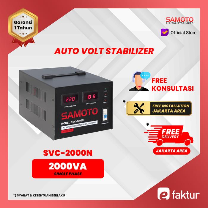 Jual STABILIZER AUTO VOLT SAMOTO 2000VA SERVO MOTOR - Kota Surabaya ...