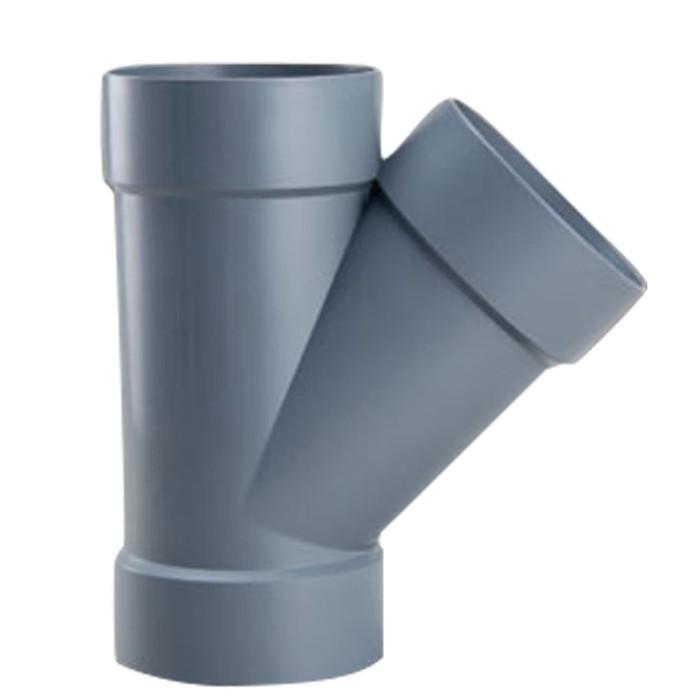 Jual TEE Y 45* PVC AW RUCIKA SOK EQUAL FITTING SAMBUNGAN PIPA PVC - 4x2 ...