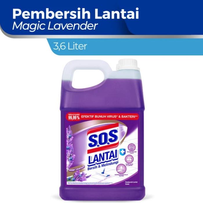 Jual Sos Floor Cleaner Jerry Can 4 L (pembersih Lantai) - Orange Di ...