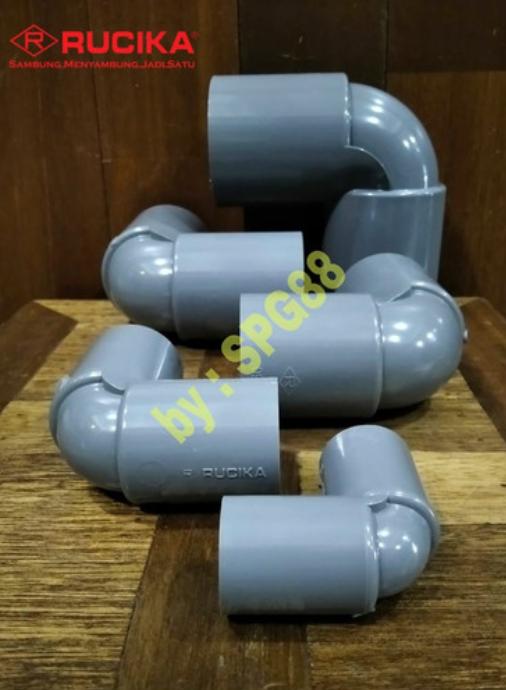 Jual ELBOW PVC RUCIKA 90* AW 6" INCH ELBOW KNEE KENI FITTING PIPA PVC ...