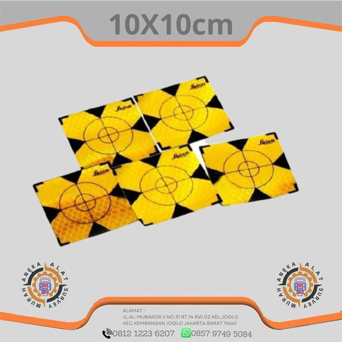 Jual Survey Reflector Sheet 10x10 Prisma Target Sticker 10x10Cm ...