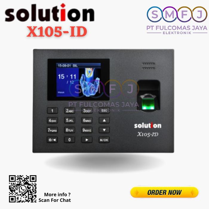 Jual Solution X105-ID Mesin Absensi Sidik Jari Fingerprint Sensor - Jakarta Barat - S.M.F.J ...