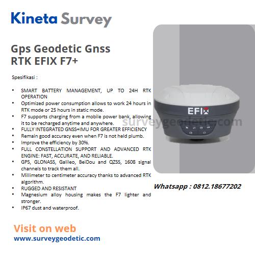 Jual JUAL GPS GEODETIC RTK EFIX F7 Plus + Controller FC2 ( Unit Rover ...