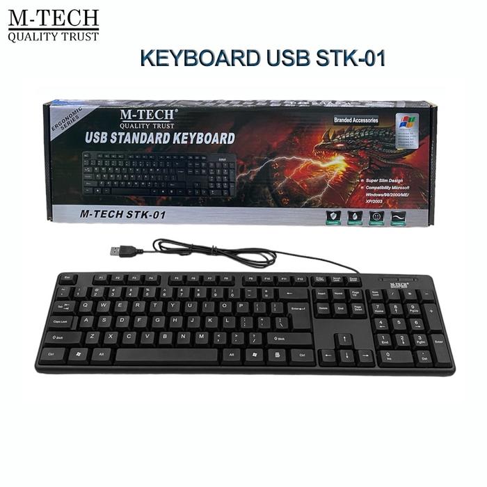 Jual Keyboard Mouse USB Mtech M-Tech STK 01 - Keyboard - Jakarta Pusat ...