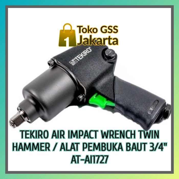 Jual TEKIRO AIR IMPACT WRENCH TWIN HAMMER ALAT PEMBUKA BAUT 3/4" AT ...