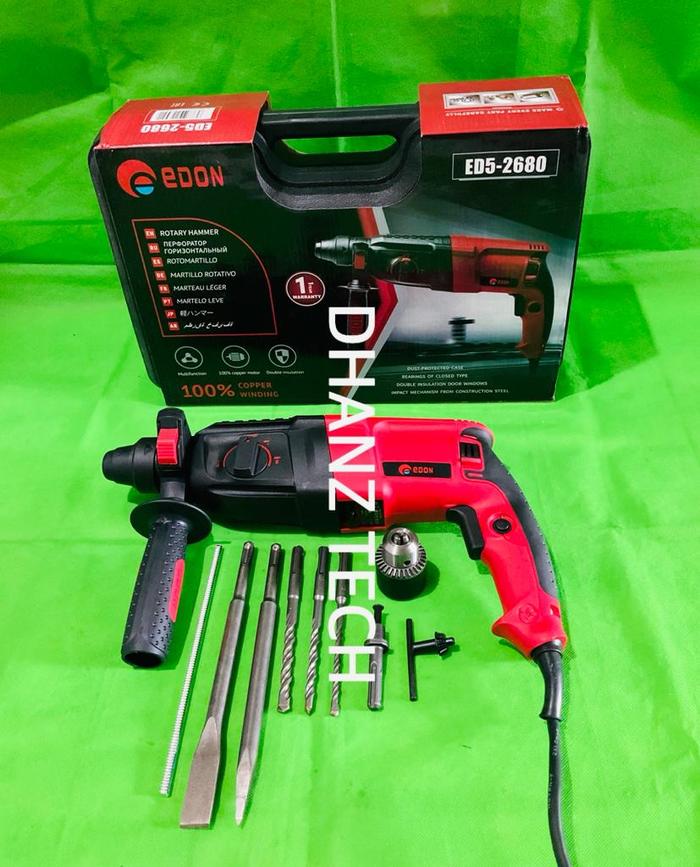 Jual MESIN BOBOK TEMBOK BETON MESIN BOR TEMBOK ROTARY HAMMER EDON ED5-2680 MESIN BOR TEMBOK DAN ...