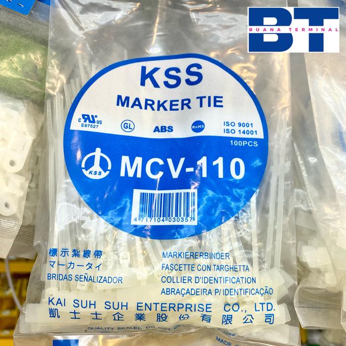 Jual KSS marker tie MCV-110 / Cable ties bendera label - Jakarta Barat ...