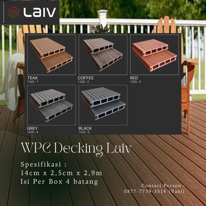 Jual Lantai Kayu Decking Papan WPC LAIV - DECKING FLOOR Anti Air dan ...