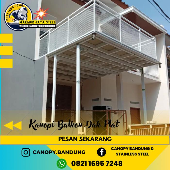 Jual CANOPY BALKON DAK PLAT LANTAI BORDES PEMASANGAN DI BANDUNG RAYA ...