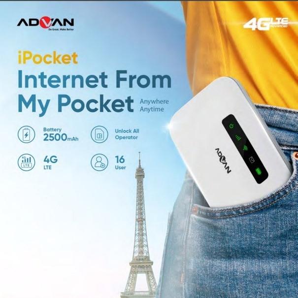 Jual Advan Modem Wifi Travel Ipocket Mifi MF01 Portable - Kota Denpasar ...