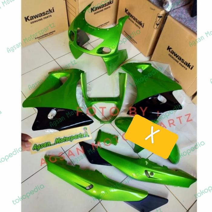 Jual Body bodi set Ninja 150 RR Old zx150 CBU hijau metalik ORIGINAL KGP - Kab. Tangerang ...