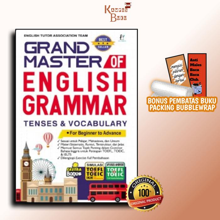 Jual Buku Grand Master Of English Grammar Tenses Vocabulary /Original ...