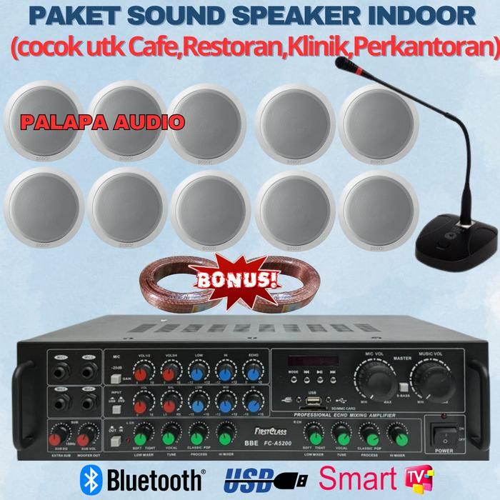 Jual Paket Speaker Ceiling Indoor Cafe/Restoran/Kantor BOSCH (10 ...