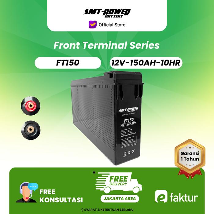 Jual FT150 Samoto Front Terminal Battery 12V 150Ah Baterai Solar Panel - Kota Surabaya - SAMOTO ...