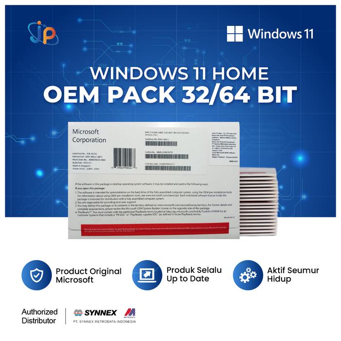 Promo Microsoft Windows 11 Home OEM Pack 32 / 64 Bit Original Cicil 0% ...