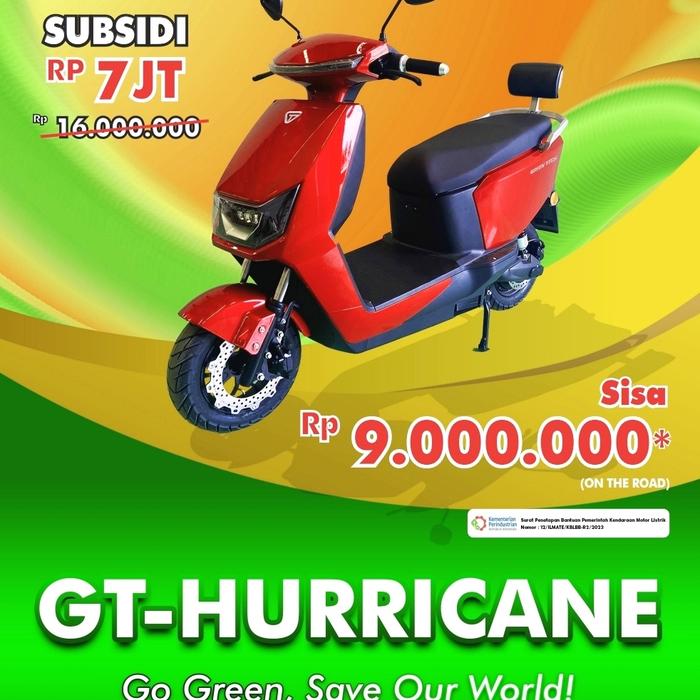 Jual Motor Matic Listrik GreenTech Tipe Hurricane Subsidi Original ...