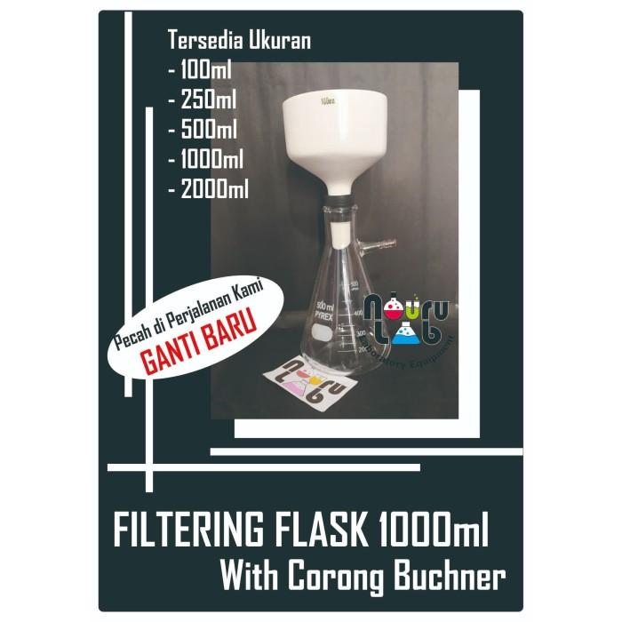 Jual Filtering Flask 1000ml Dengan Corong Buchner - 60mm - Kab. Bandung ...