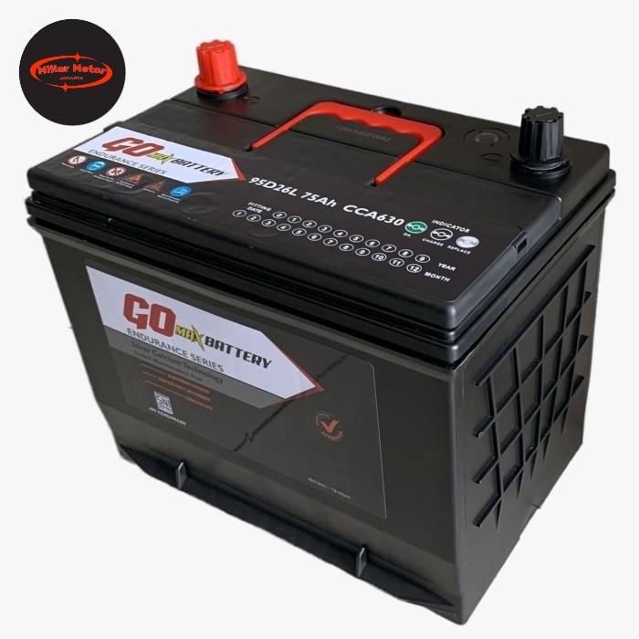 Jual Aki Kering Mobil GO Battery 95D26L 80D26L 12V 75Ah - Jakarta Barat - MILIAR MOTOR | Tokopedia