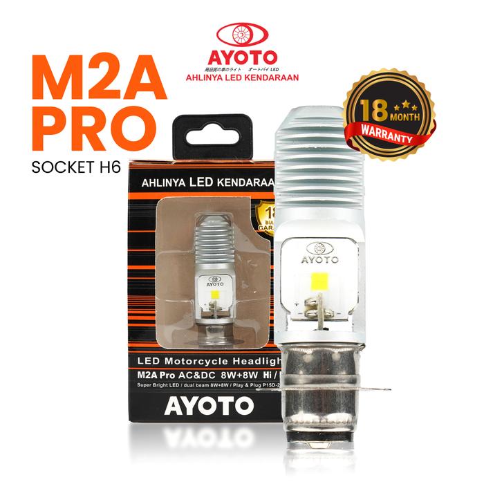 Promo Lampu LED Motor H6 Hi-Lo 8W+8W AC DC AYOTO M2A Pro PNP - Jakarta Barat - AyotoLED | Tokopedia