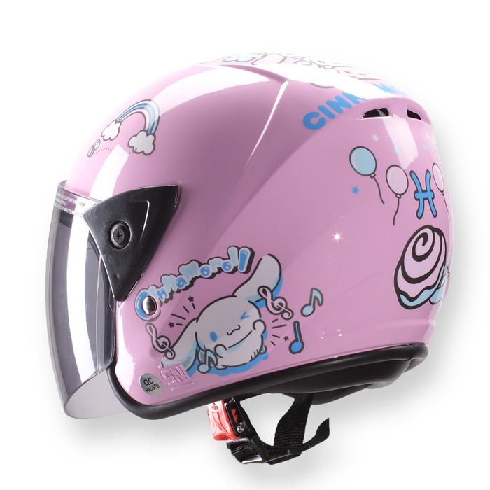 Promo Helm Anak Junior Neo Kop Cowo Cewe Karakter Jepang Lucu SNI Kaca ...