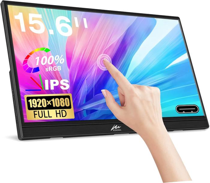 Jual SLIM PORTABLE MONITOR KENOWA 15,6 INCH IPS HDMI USB-C FULL HD TYPE ...