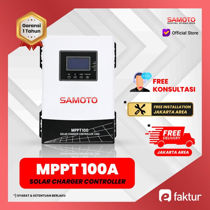 Jual SOLAR CHARGER CONTROLLER MPPT 100A /SAMOTO /TENAGA SURYA / SOLAR ...