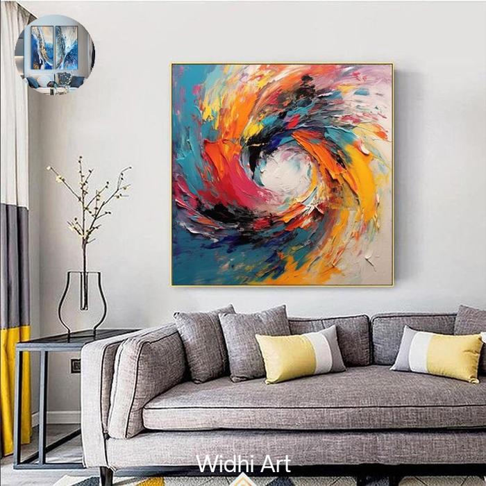 Jual Lukisan Abstrak Lukisan Modern Lukisan dan Frame Lukisan Kanvas ...