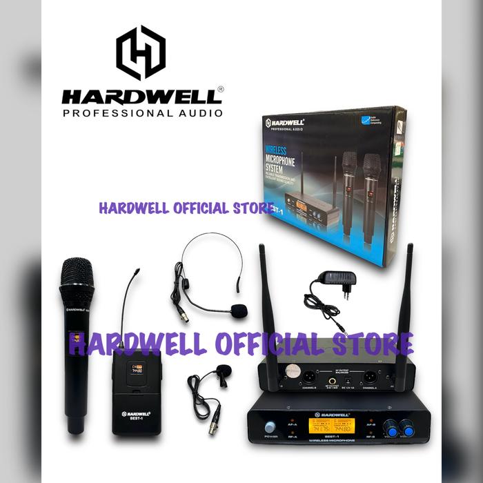 Jual Mic Wireless Hardwell Best 1 Kombinasi Handheld Clip On Headset ...