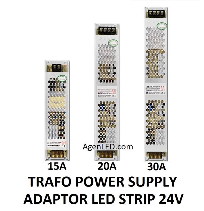 Jual Trafo SLIM 24v LED Strip 15A 20A 30A Adaptor Travo Power Supply ...
