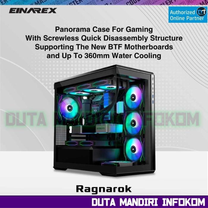 Promo Einarex RAGNAROK - Tempered Glass Mid Tower m-ATX Gaming Case ...