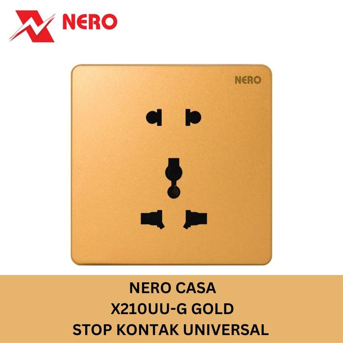 Jual NERO CASA X2 GOLD SAKLAR STOP KONTAK - S/K UNIVERSAL - Jakarta Barat - LED Lighting Store ...