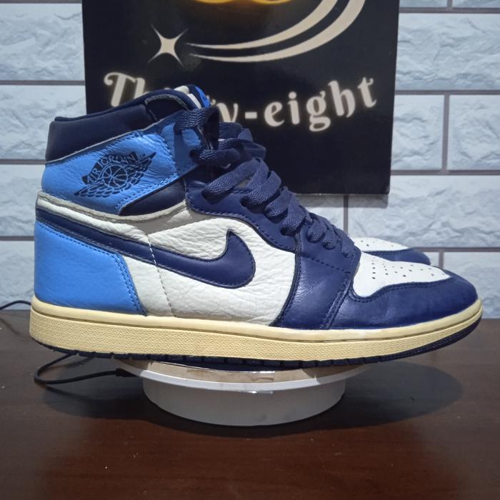 Jual Sepatu Basket NIKE AIR JORDAN 1 HIGH OBSIDIAN 2019 SIZE 42 INSOLE ...