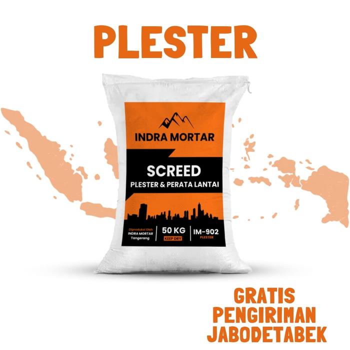 Jual Semen Mortar Plester Instant || Semen Perata Lantai || Indra Mortar - Kota Bekasi ...