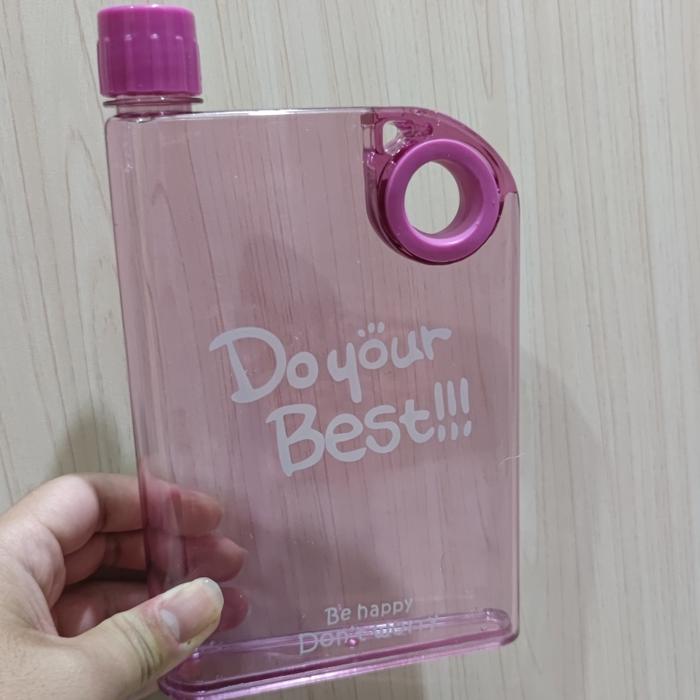 Jual Memobottle Memo Bottle Botol Minum Air Flat Slim Tipis 380ml 380ml ...