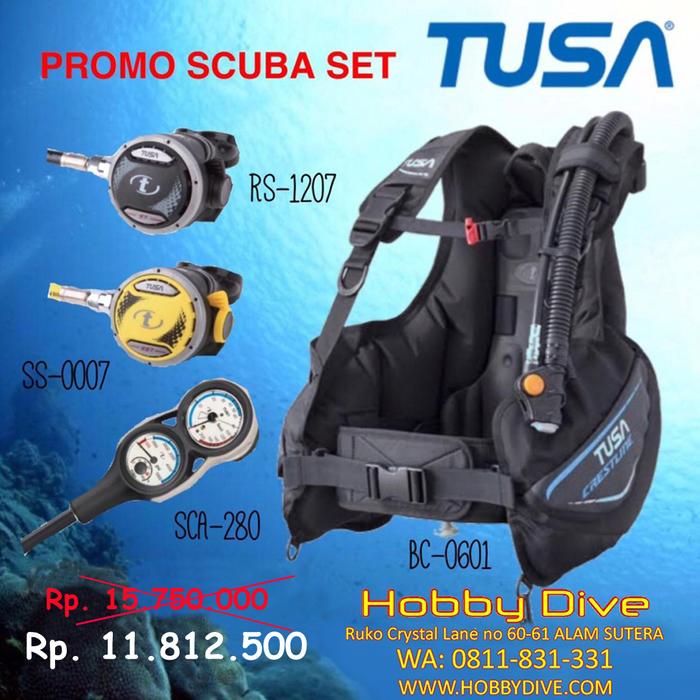 Jual Tusa BCD Crestline Package with Regulator plus Octopus plus Gauge - Kota Tangerang Selatan ...