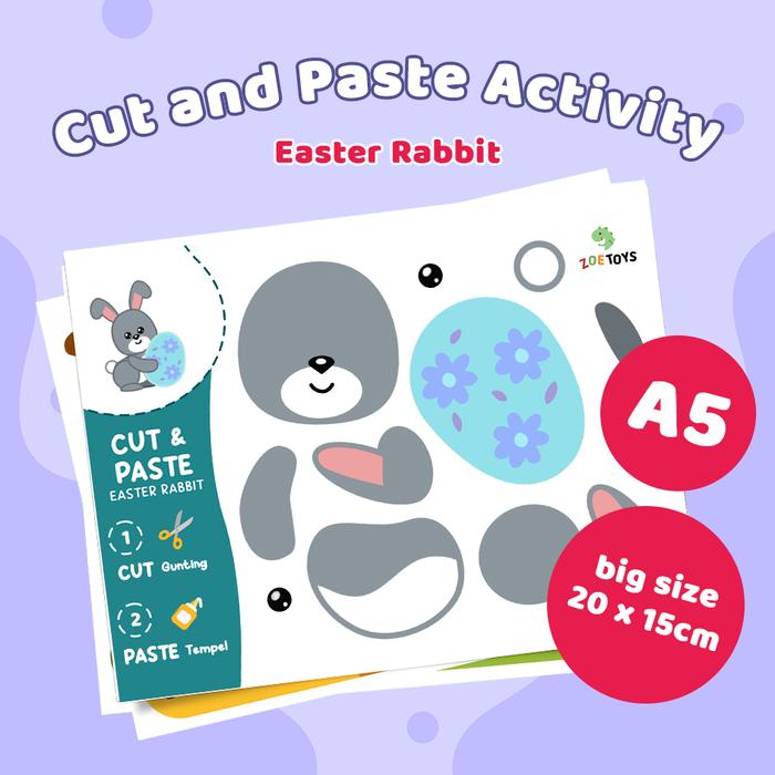Jual Zoetoys Cut and Paste Activity 3 | Worksheet Anak PAUD TK Cut and ...