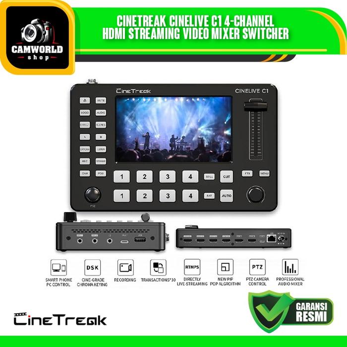 Jual CineTreak Cinelive C1 4-Channel HDMI Streaming Video Mixer ...