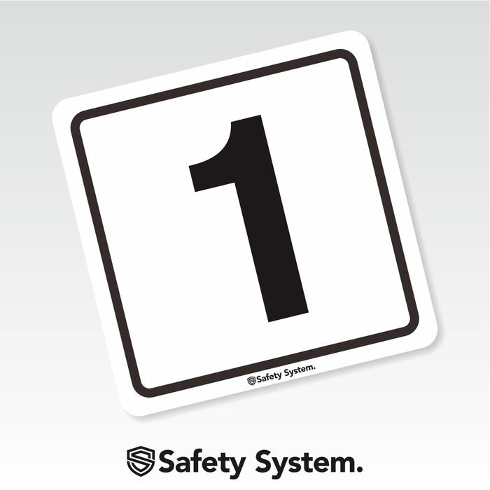 Jual Stiker label tanda nomor huruf area kantor gudang pintu ruangan ...