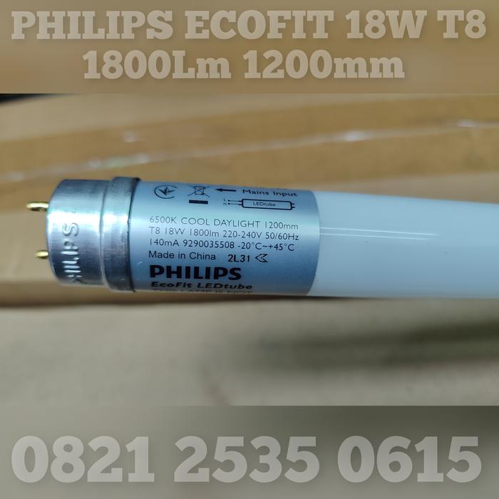Jual PHILIPS TL LED ECOFIT 18W T8 LEDTUBE ECOFIT 120CM PUTIH - Jakarta Pusat - Cahaya Bintang ...