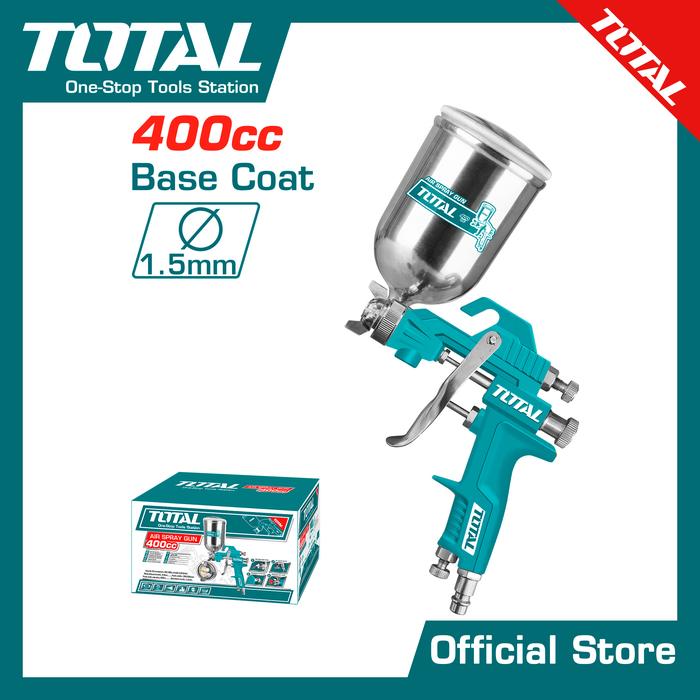 Jual TOTAL Air Spray Gun 400cc 1.5mm Standard nozzle TAT10402 - Kota ...