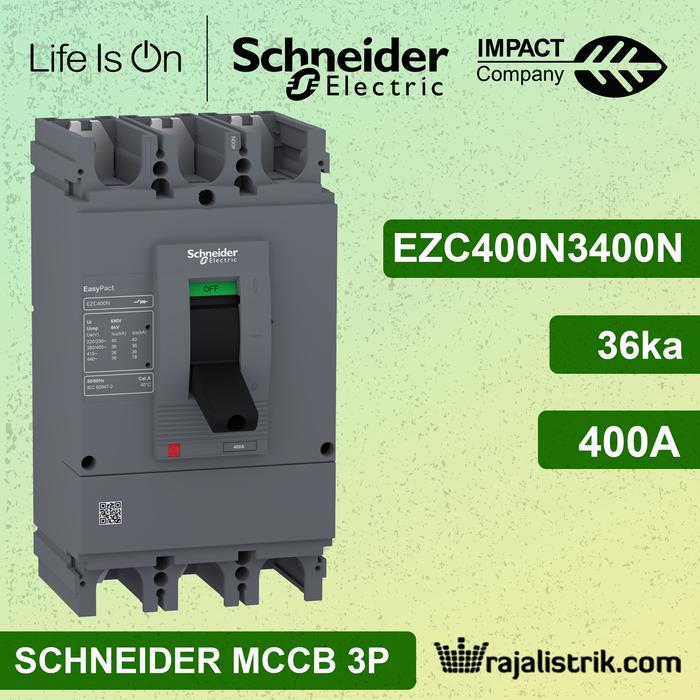 Jual SCHNEIDER MCCB 3P 400A 36KA EZC400N3400N - Kota Surabaya ...