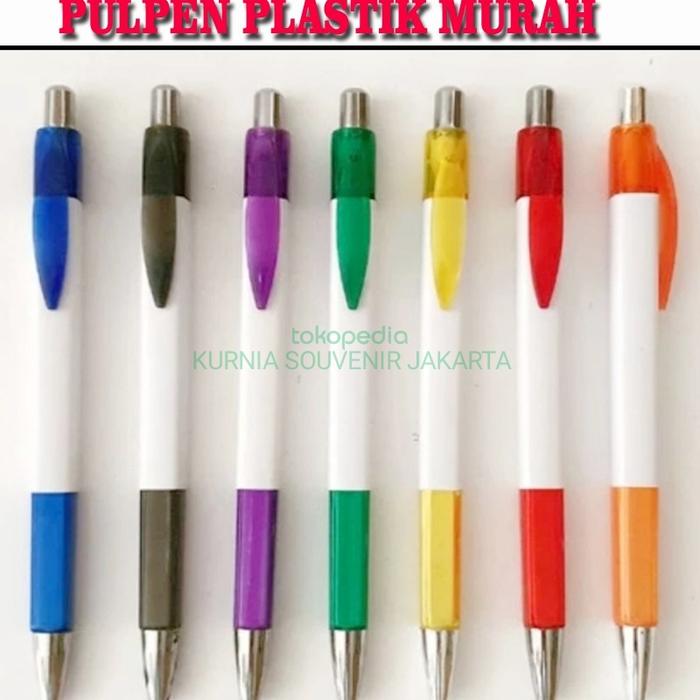 Jual pulpen plastik custom logo-pulpen murah-pulpen promosi-pulpen ...