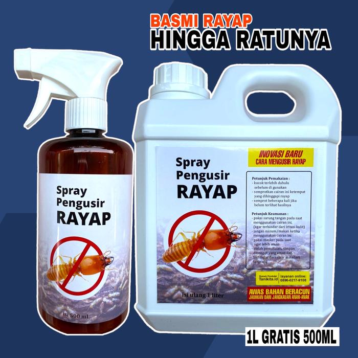 Jual Pembasmi & Pengusir Semua Jenis RAYAP Kayu | RAYAP Tanah 1L Free ...